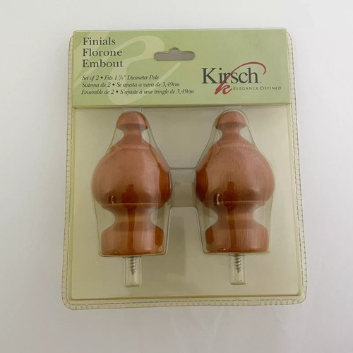 Kirsch Wood Trends Tulip Finials for 1 3/8" Diameter Pole -1 Pair Light ...