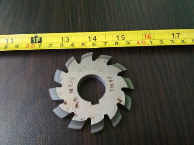 Involute Gear Cutter #2 Module M2,75 Bore 22mm HSS 20° degree 14-16 ...