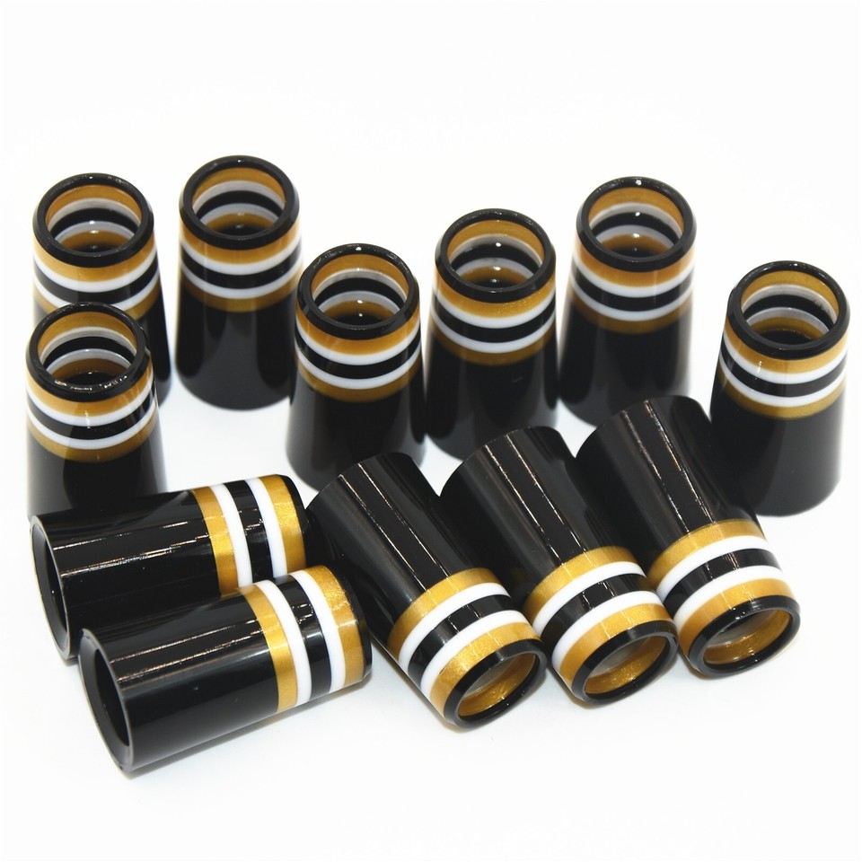 12pcs Gold/Grey Rings Golf Iron Ferrules Premium .370 Ferrule Caps Fit ...