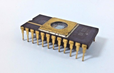Eprom CPU Processor EA 2708 IC DIP 24 Pins Gold Plated 7923 Vintage ...