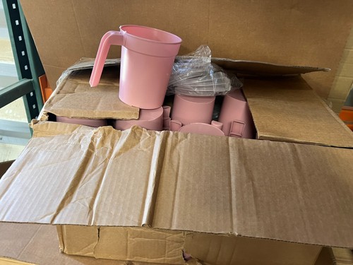 Qty=90: Medegen H222-10 Bedside Pitcher w/Straw Port & Lid, 28oz, Dusty ...