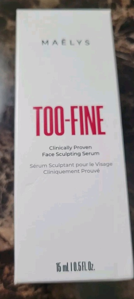 Maelys TOO-FINE Clinically Proven Face Sculpting Serum 15 mL. / 0.5 Fl ...