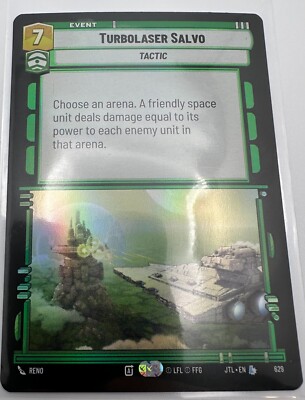 Turbolaser Salvo [Foil] #629 Star Wars Unlimited: Jump to Lightspeed | eBay