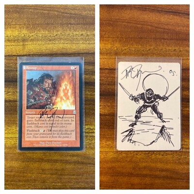 MTG Artist Signed RECOUP w/Sketch ARTIST PROOF Odyssey NM Uncommon 2001 ...