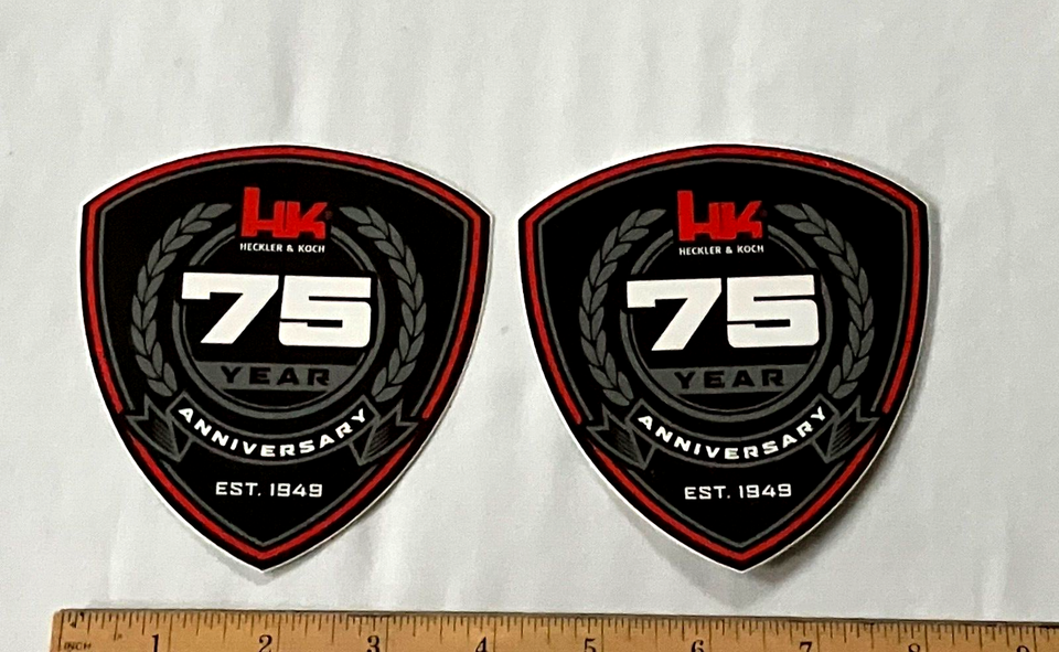 HK HECKLER & KOCH 75 ANNIVERSARY MORALE GUN PATCH, STICKERS DECALS, OR ...