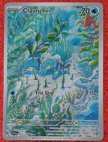 Pokemon TCG Clauncher 205/198 Scarlet & Violet Illustration Rare | eBay