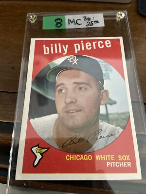 topps 1959 gr 8 mc billy pierce | eBay