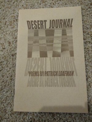 Poetry - Patrick Loafman - Desert Journal - Rare Chapbook - 2001 | eBay