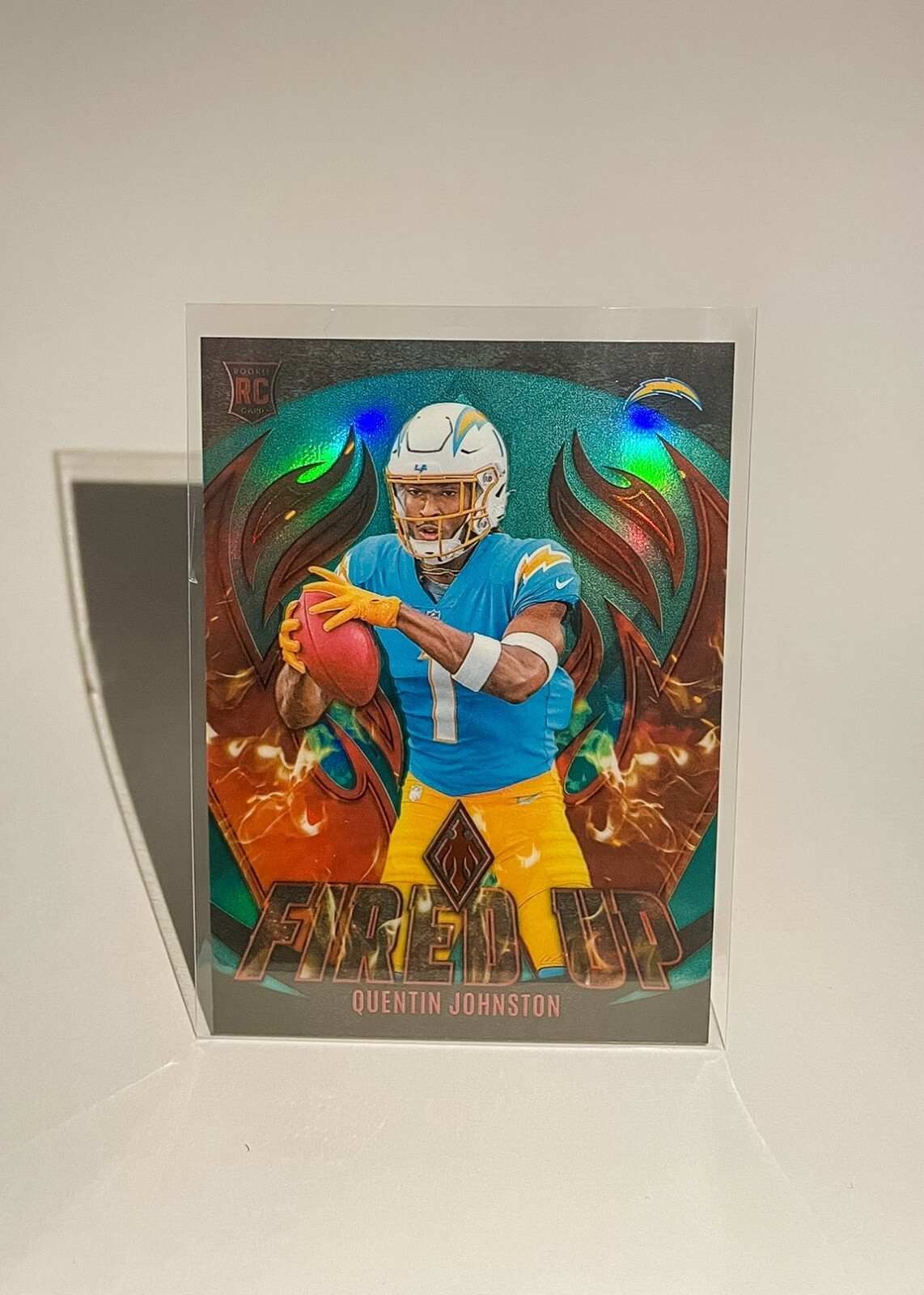2023 Phoenix Quentin Johnston Fired Up Teal /125 #FU-14 Los Angeles ...