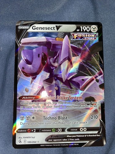 Genesect V 185/264 Ultra Rare Fusion Strike Pokemon TCG NM | eBay