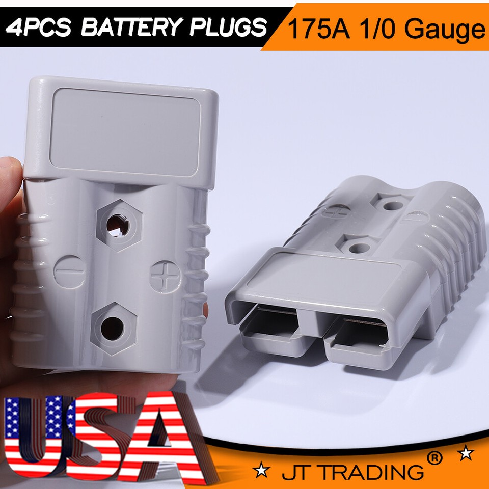 2-4PCS 175A Battery Plugs Quick Connect Disconnect Jumper Cable ...