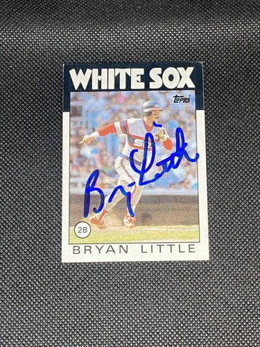 Bryan Little 1986 Topps #346 Chicago White Sox Signed Auto Autographed ...