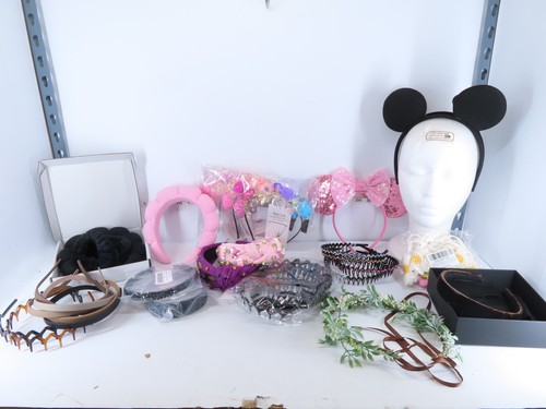 (BUNDLE) HEADBANDS HAIR ACCESSORIES MOUSE EARS FLOWER CROWNS RHINESTONE ...