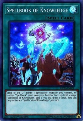 Yugioh - Spellbook of Knowledge - 1st Super Rare NM - Free Holographic ...