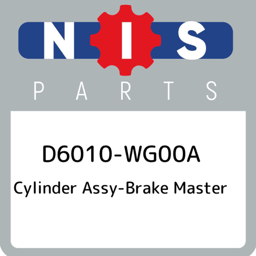 D6010-WG00A Nissan Cylinder assy-brake master D6010WG00A, New Genuine ...