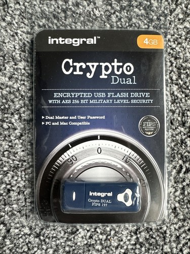 Integral Crypto Dual Encrypted USB Flash Drive - FIPS 197 Security ...