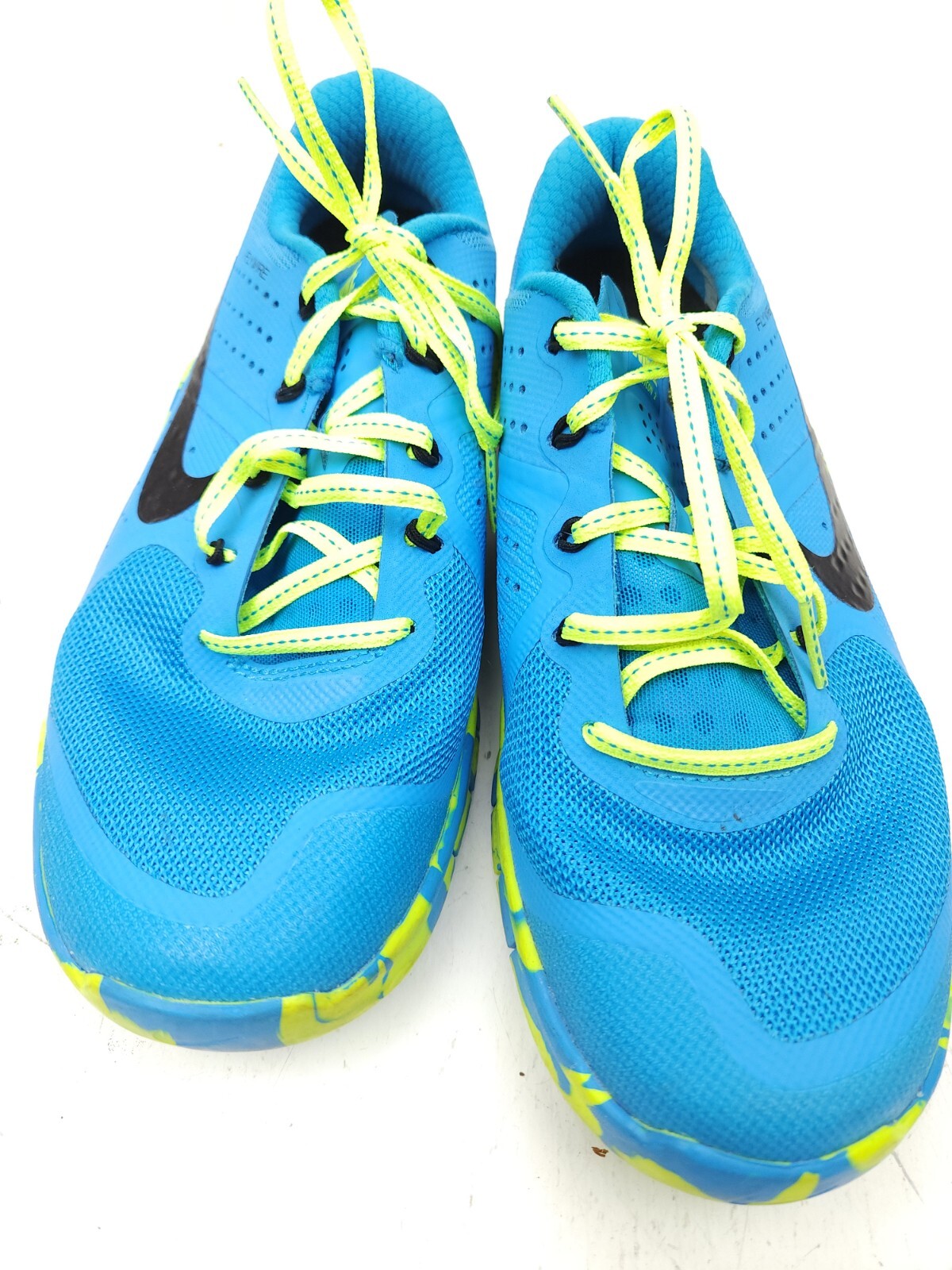 Nike Metcon 2 Men's Size 7 Running Shoes Blue Yellow Athletic Trainer ...