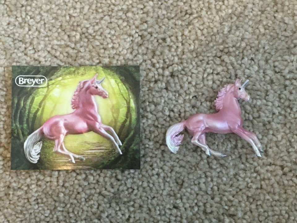 Breyer Mini Whinnies Unicorn Surprise - pink Firebird - Coralie | eBay