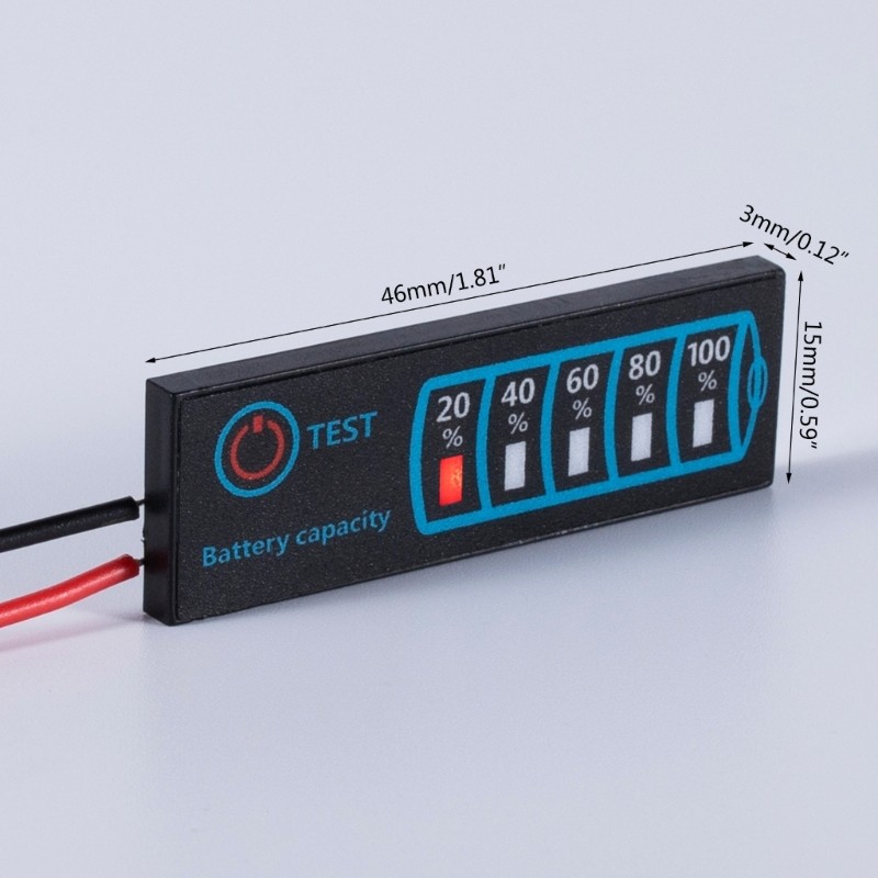 DC5-30V 12V 24V Lithium Lead-Acid Batteries Tester Indicator LED ...
