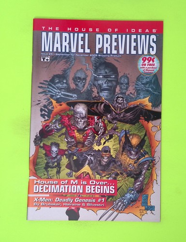 Marvel Previews #25 Vol. 1 2005 Marvel Comics High Grade Comic Book W86 ...