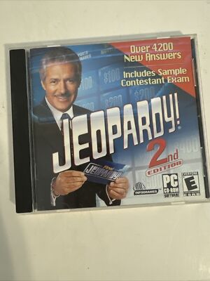 Jeopardy 2nd Edition PC Game Alex Trebek Windows 95/98 Hasbro Classic ...