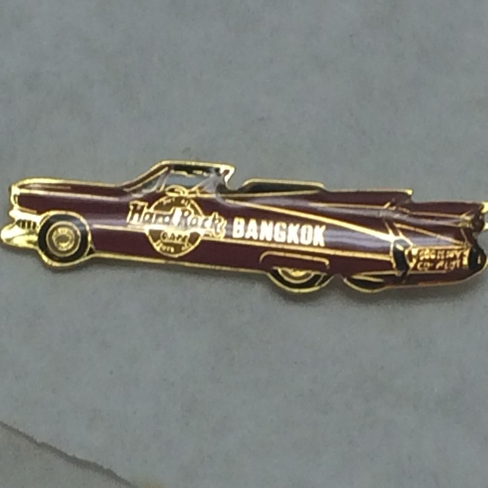 Hard Rock Cafe Bangkok Thailand Red Cadillac Car Pin HRC Variant | eBay