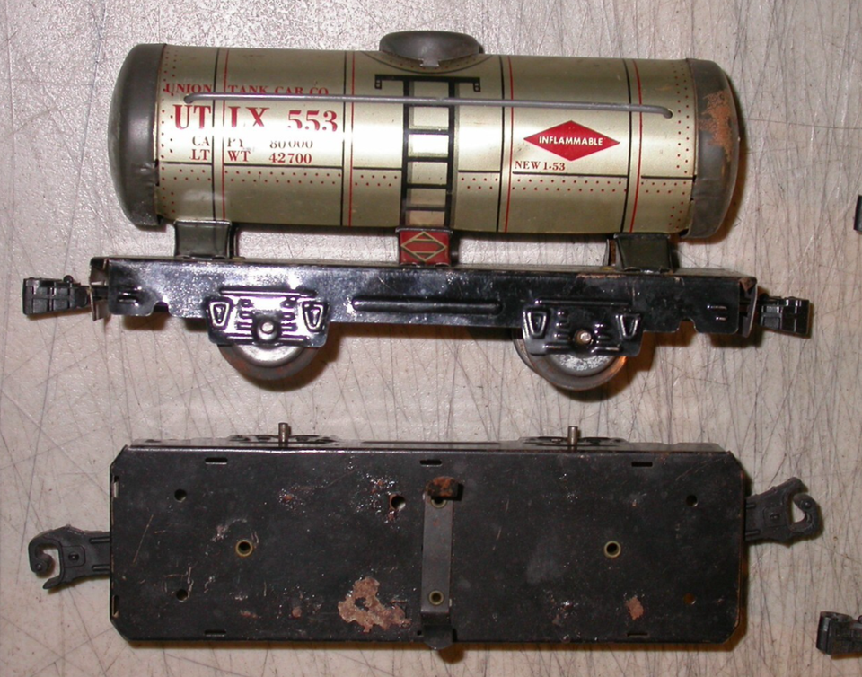 Vintage Marx O 027 490 NYC Steam Freight Train Set Runs Tin Litho 553 ...