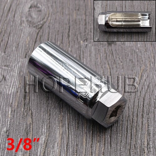 Silver 3/8" DRIVE LAMBDA OXYGEN SENSOR REMOVAL SOCKET TOOL Hole Window ...
