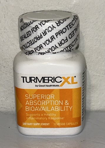 Turmeric XL by Great HealthWorks 30 Veggie Capsules Sealed Exp 06/25 | eBay