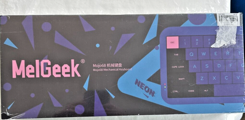 NIB MelGeek Mojo68 Neon Wireless Mechanical Gaming Keyboard RGB Gateron ...