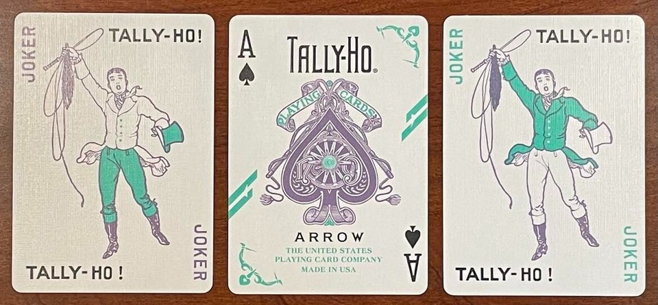 Tally Ho Arrow Fan Back playing cards | eBay