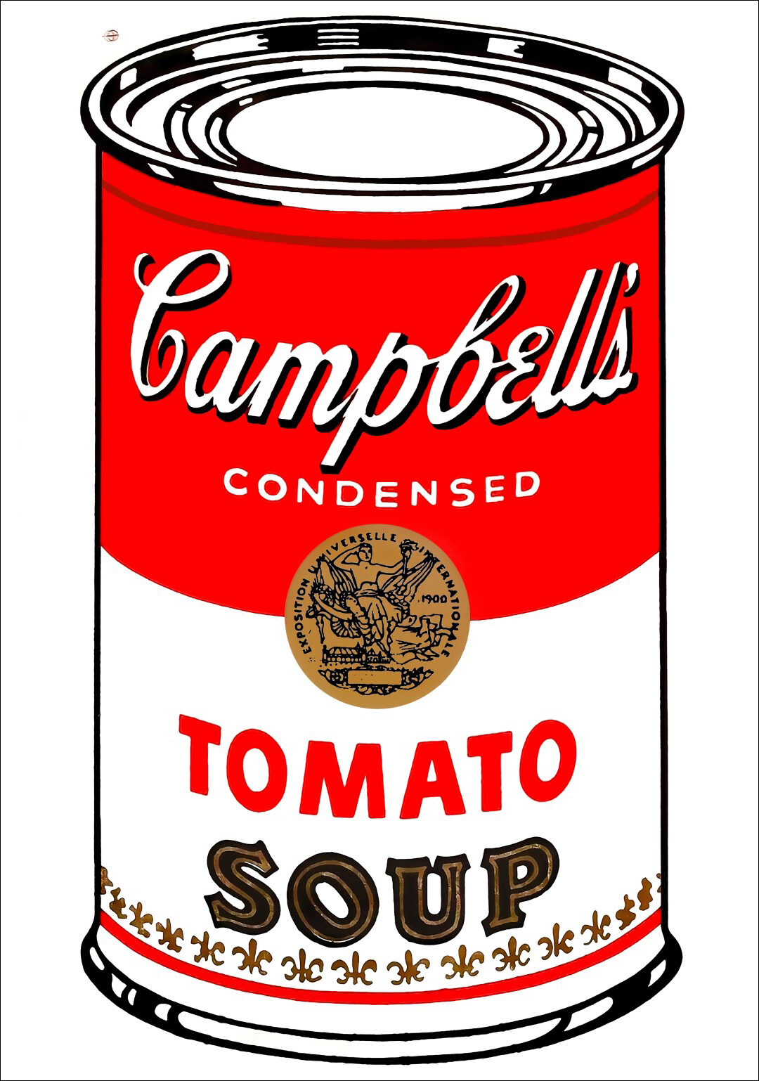 ANDY WARHOL CAMPBELLS TOMATO CAN SOUP PAINTING WALL ART PRINT PREMIUM ...