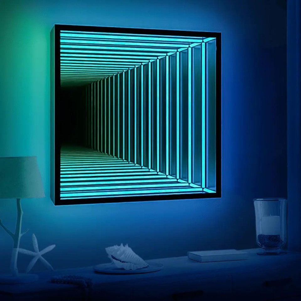 Square Infinity Mirror | eBay