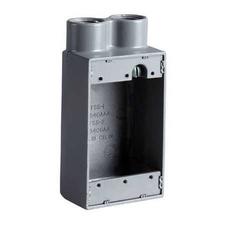 Killark Fss-1M Electrical Box, 18 Cu In, Fss Box, 1 Gangs, Malleable ...
