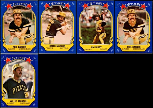 1981 Fleer Star Stickers Pittsburgh Pirates (5) Card Lot - FINAL HOURS ...
