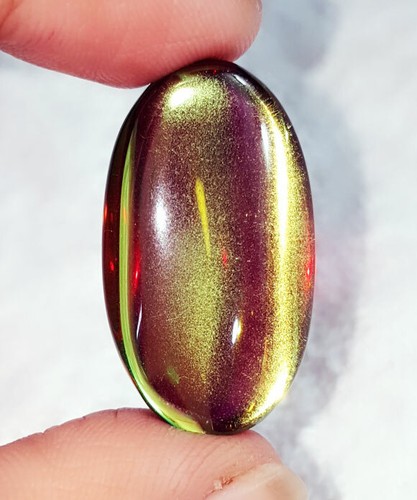 Golden & Black Opal 29.80 Ct Loose Gemstone Certified Translucent Opal ...