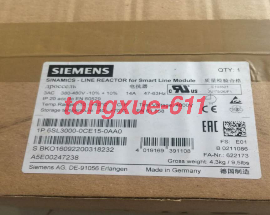 Siemens 6SL3000-0CE15-0AA0 6SL30000CE150AA0 New Via FedEx or DHL | eBay