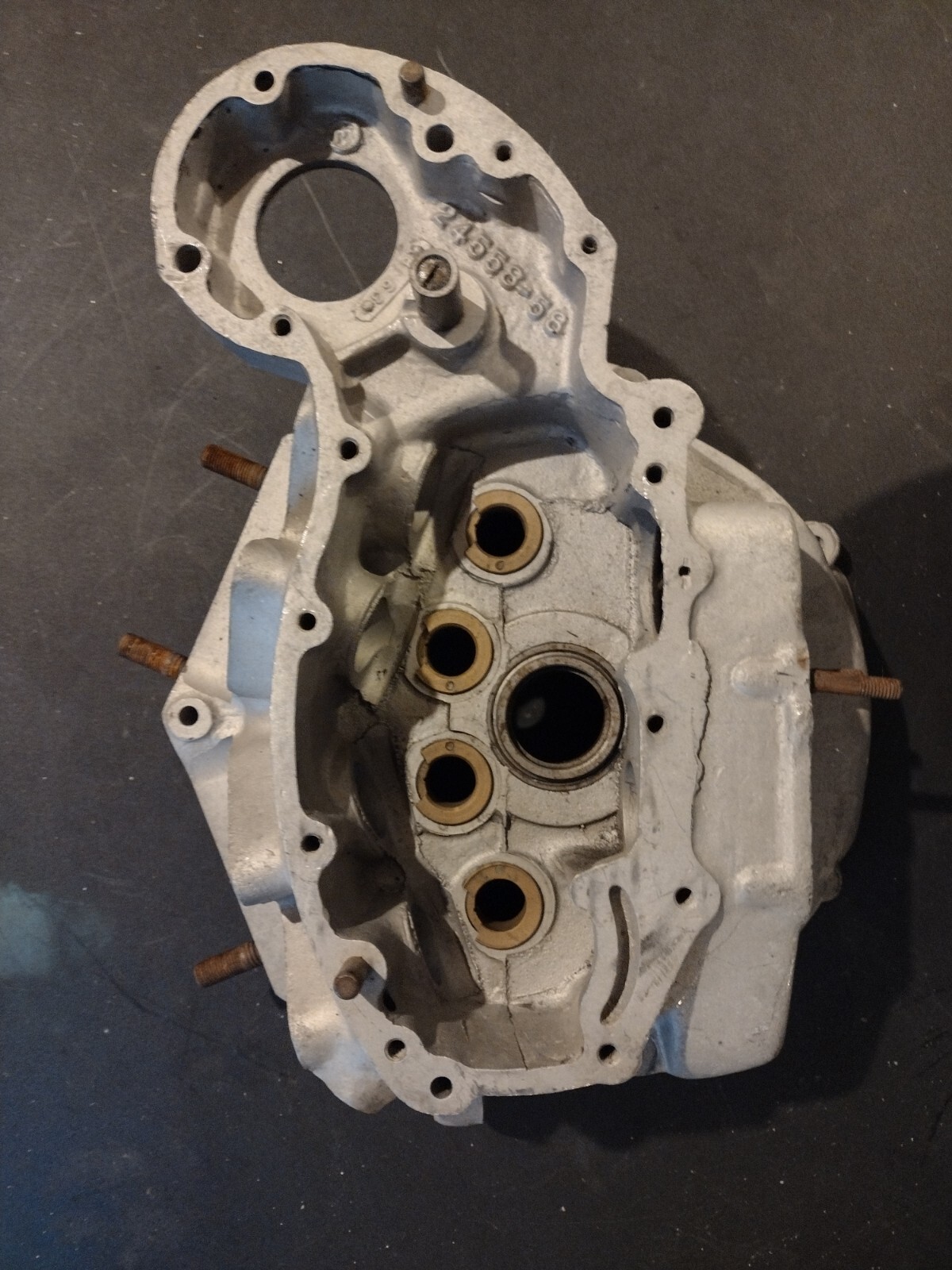 Vintage Harley Right Side Case Engine Motor Half Flathead 45” 45 Wr Wl ...