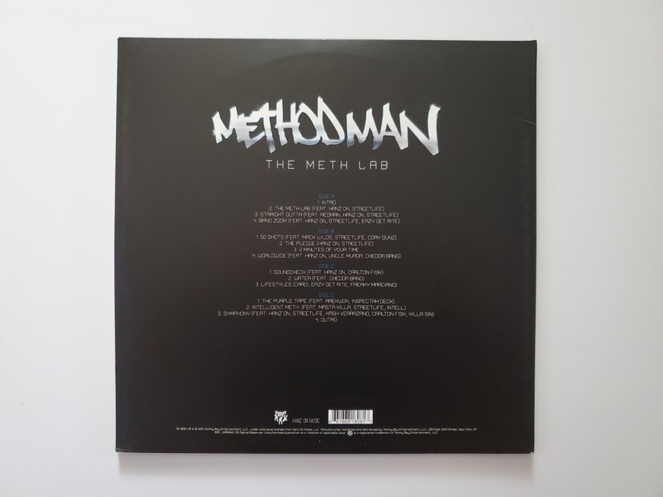METHOD MAN - THE METH LAB **2015**Blue Ice Color Vinyl**1st Pressing ...
