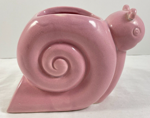 Red Wing Pottery Snail Planter Pink Vintage Rare | eBay