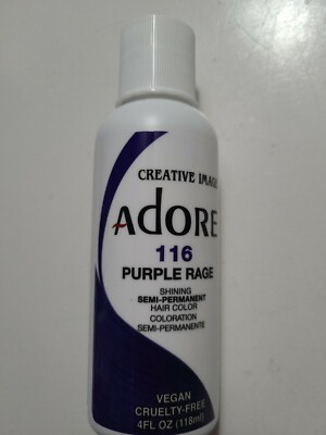 Adore 116 Purple Rage Unisex Semi Permanent Haircolor - 4oz ...