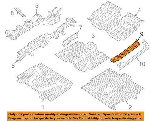 CHRYSLER OEM 17-21 Pacifica Floor Rails-Inner Reinf 68186454AE | eBay