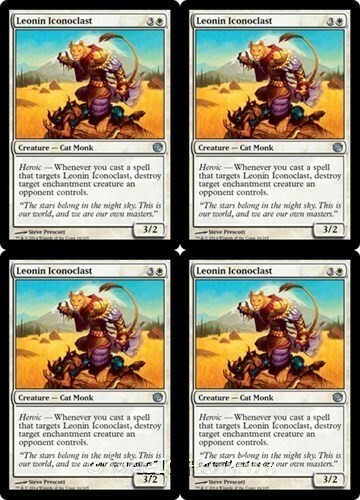 MTG - 4x LEONIN ICONOCLAST - Journey into Nyx (U) | eBay Australia