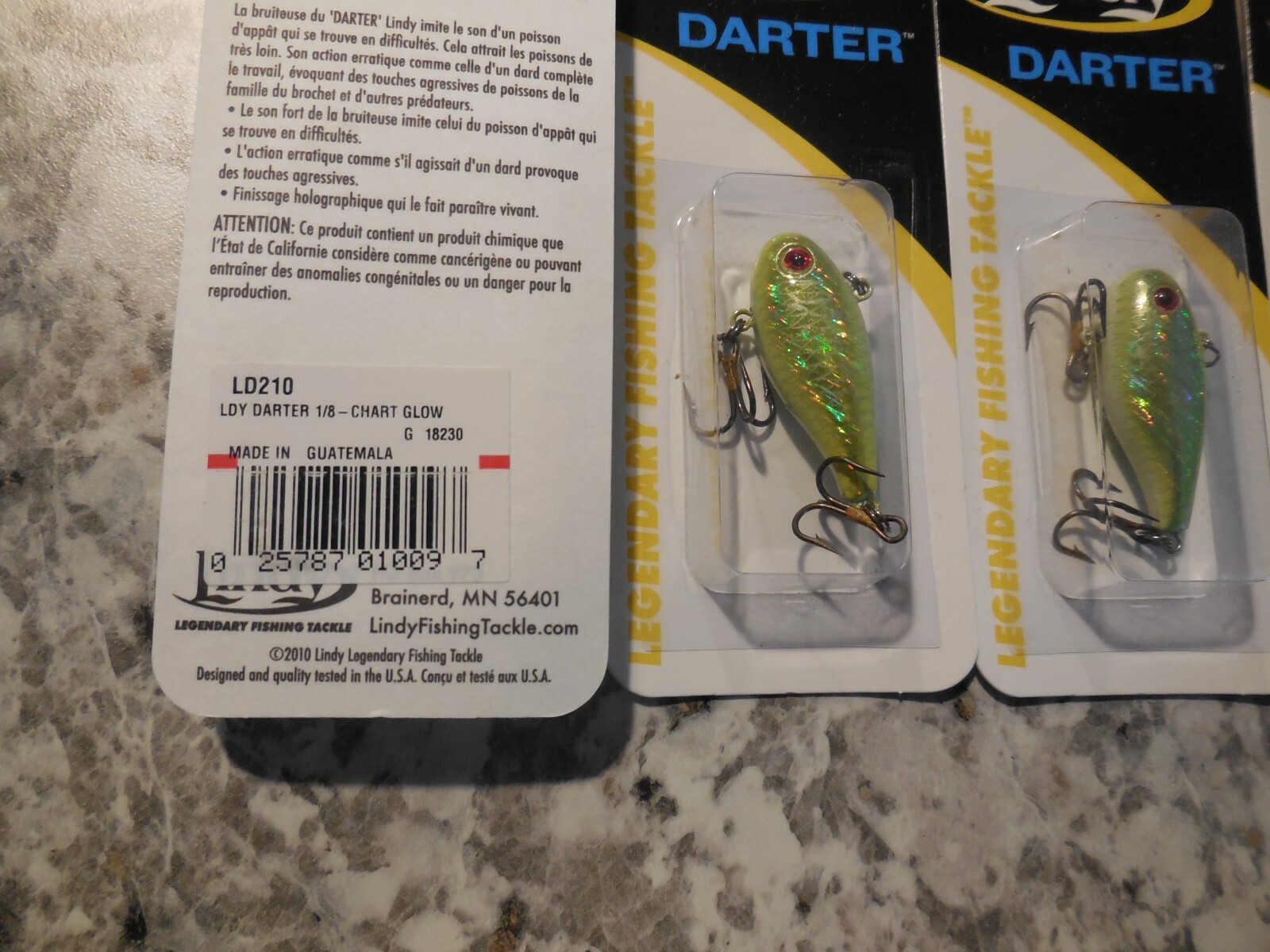 4 Pack Lindy Darter Jig Ice & Crappie Rattle Bait 1/8 oz.Lures ...