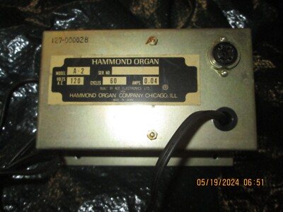 Hammond organ A-2 Rhythm II power supply 127-000028 vintage | eBay