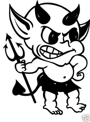 Teufel Aufkleber Sticker m332 | eBay.de