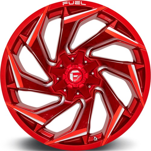 4 Wheels 22" D754 Reaction 22x10 8x170 Red Milled -18ET 125.1CB ...
