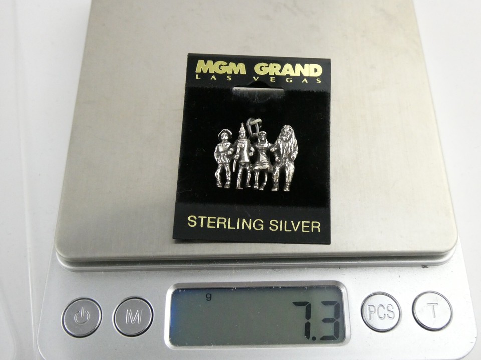 MGM Grand Las Vegas Sterling Silver Wizard of Oz Charm on Original ...