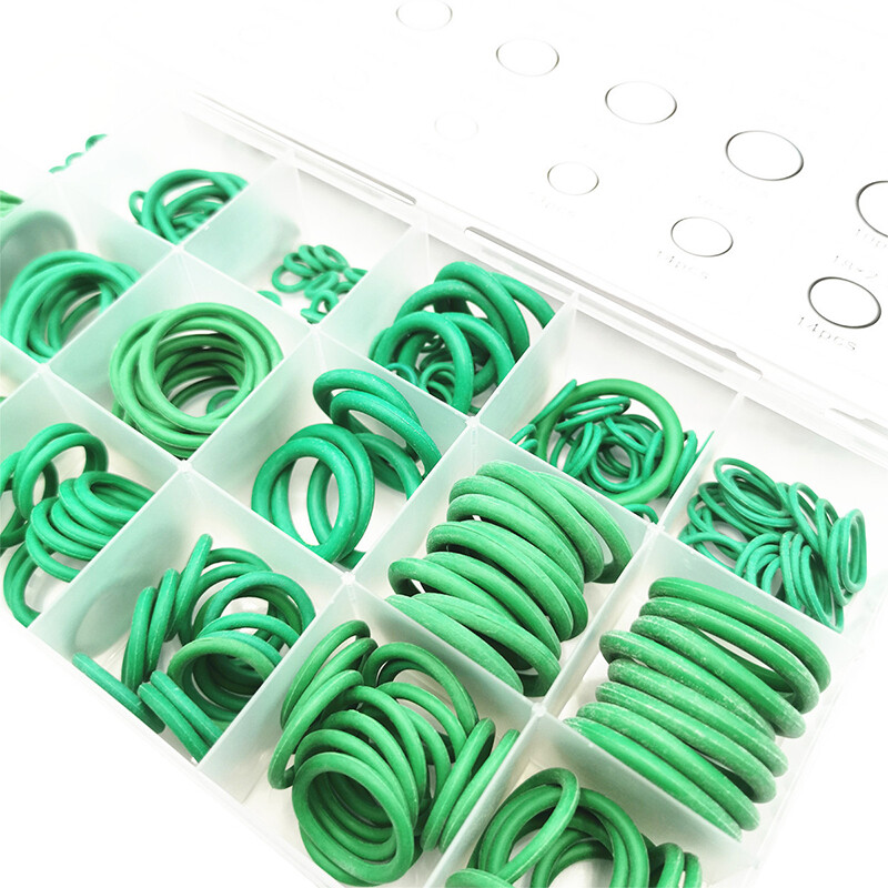 279pcs Rubber Nitrile Seal Ring Set Green 18 Sizes Air-Conditioning O ...