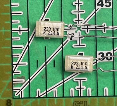 Capacitors Polystyrene Film Radial .022uF 100v 10% 22nF 50pcs | eBay